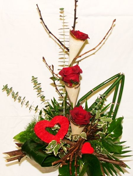 Valentin Rosen rot Valentinstag Muttertag Liebe Herzen - Blumenspezi